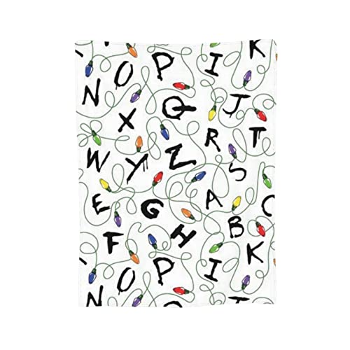 Throw Blanket, Luxury Cozy Fleece Blanket, Warm Super Soft Comfort Caring 40" x 50", White