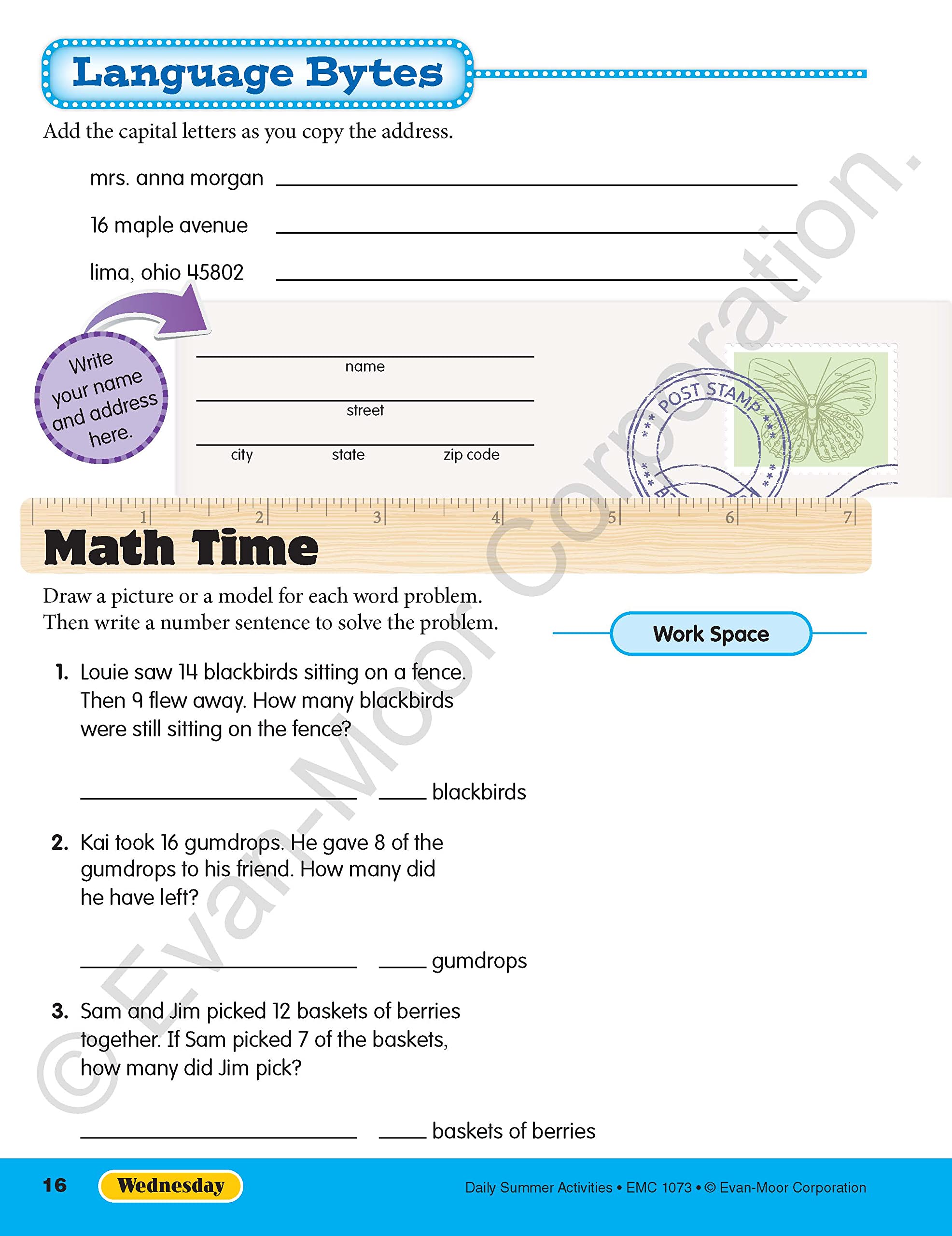 Evan-Moor Daily Summer Activities, Grade 2-3