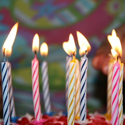 BEST PARTY EVER! Quick Light Birthday Candles - Amazing Chain Reaction - Lighting One Candle Lights Them All - Multi-Color - Great for Birthdays and More - 4-Pack (48 Candles)