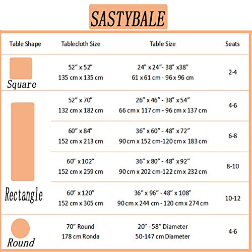 Vinyl Tablecloth Rectangle with Flannel Backing, 100% Waterproof & Oil Proof Plastic Tablecloth, Heavy Duty Table Cover for Dining Table, Indoor & Outdoor Use(Rectangle, 52" x 70" (4-6 Seats), gray)