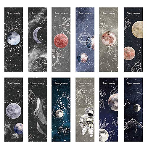 Space Roaming Bookmarks for Men Women Kids Girls Boys Children Teens,30PCs