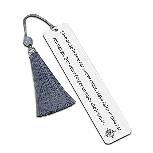 Inspirational Gifts for Women Bookmarks for Kids Book Lovers Encouragement Gifts Graduation Christmas Birthday Gift for Teens Daughter Son Boys Girls Mental Bookmark Tassel for Men Him Her