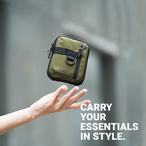 bitplay Essential Pouch, Army Green - Lightweight CORDURA Crossbody Bag/Travel Neck Pouch