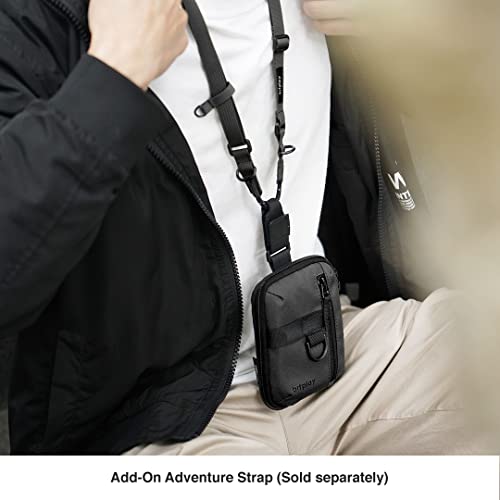 bitplay Essential Pouch, Army Green - Lightweight CORDURA Crossbody Bag/Travel Neck Pouch
