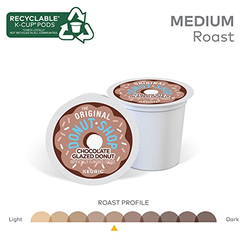 The Original Donut Shop Coffee Chocolate Glazed Donut Keurig Single-Serve K-Cup Pods, Medium Roast Coffee, 96 Count