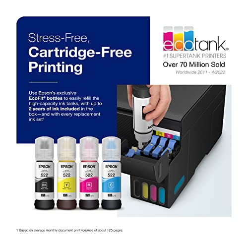 Epson EcoTank ET-2400 Wireless Color All-in-One Cartridge-Free Supertank Printer with Scan and Copy β Easy, Everyday Home Printing