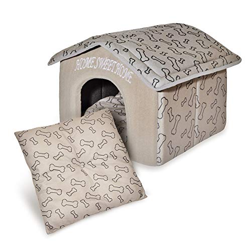 Best Pet Supplies Portable Indoor Pet House β Perfect for Cats & Small Dogs, Easy To Assemble β Brown