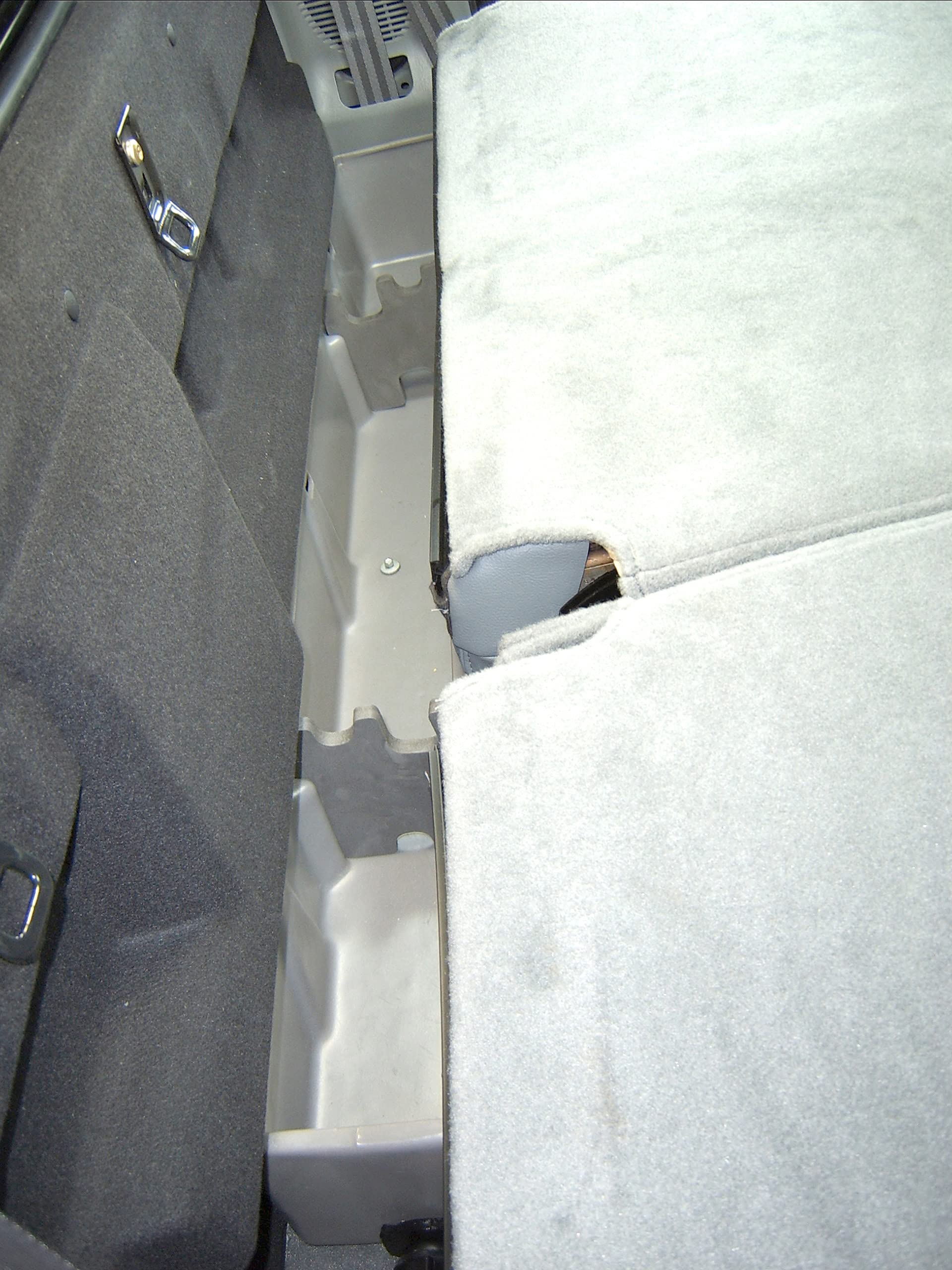 DU-HA Behind-the-Seat Storage Fits 00-07 Ford F-250 thru F-550 Super Duty Crew Cab & Regular Cab, Black, Part #20025