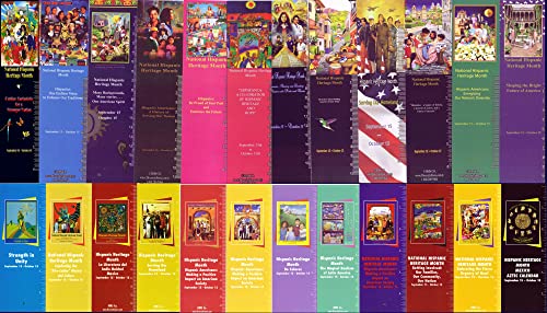 Hispanic Heritage Month Bookmark Set 24 2022 Update (HKSET)