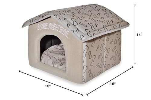 Best Pet Supplies Portable Indoor Pet House β Perfect for Cats & Small Dogs, Easy To Assemble β Brown