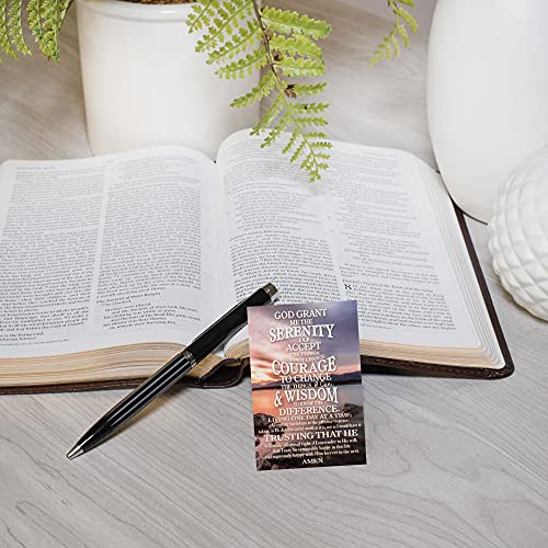 Serenity Prayer Peaceful Pink Sunset 2 x 3 Paper Itty Bitty Bookmark Pack of 24