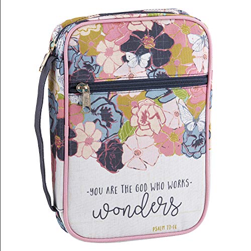 Creative Brands Prayerful Wings Canvas Bible Cover, 7 x 10-Inch, Works Wonders