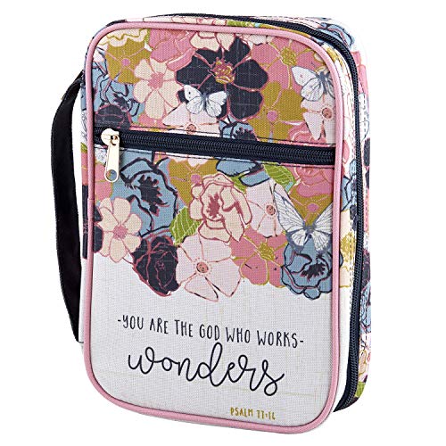 Creative Brands Prayerful Wings Canvas Bible Cover, 7 x 10-Inch, Works Wonders