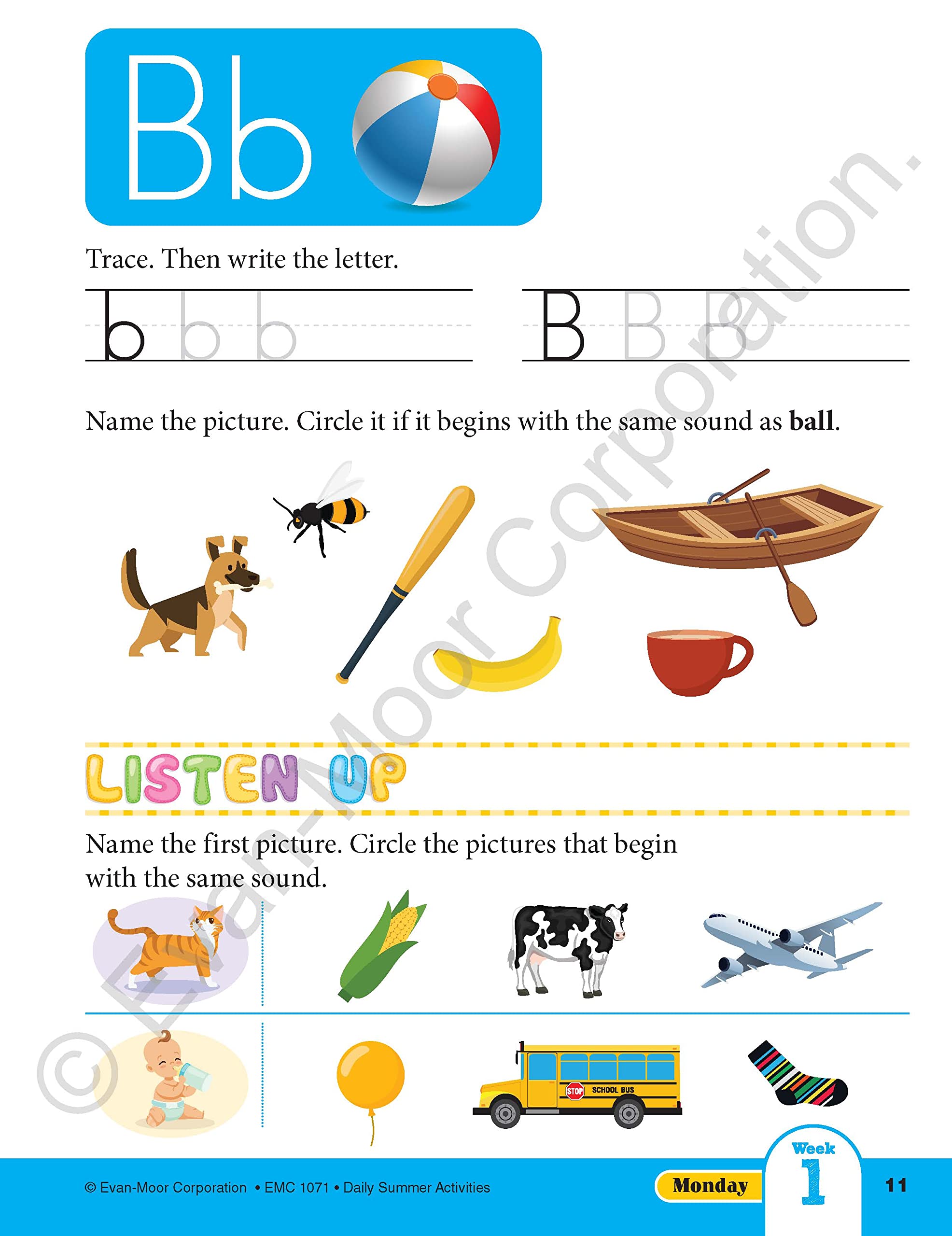 Evan-Moor Daily Summer Activities, Grade K-1
