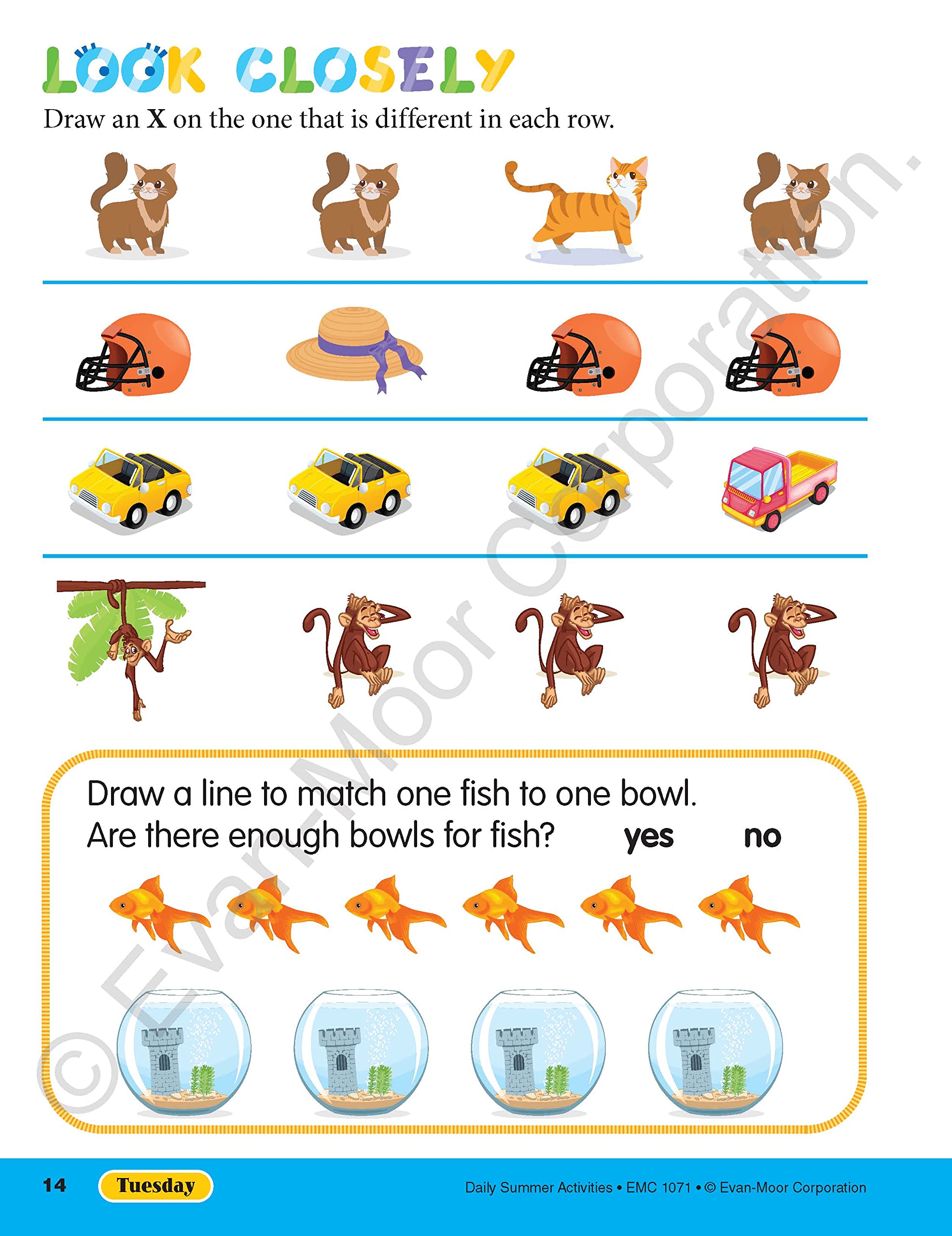 Evan-Moor Daily Summer Activities, Grade K-1
