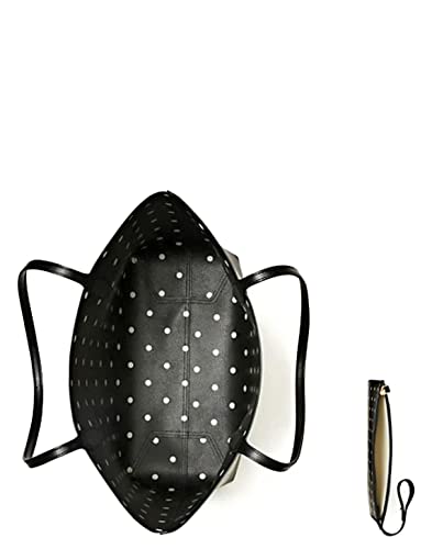 Kate Spade x Disney Minnie Mouse Large Reversible Leather Tote Purse(White Multi)