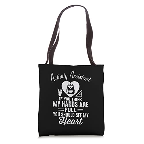 Activity Assistant Tshirt Activity Assistant Activities Job Tote Bag