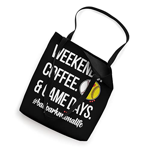 Baseball Softball Mama Game Day Proud Ball Mom Baller Mother Tote Bag