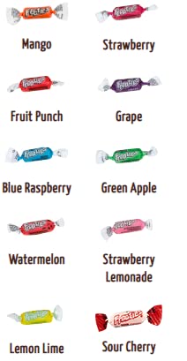 Tootsie Frooties Taffies - All 10 Fruit Flavors Variety Mix By Snackadilly - Value Size! 3 Pound Bag