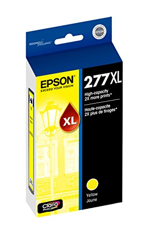 EPSON T277 Claria Photo HD -Ink High Capacity Yellow -Cartridge (T277XL420-S) for Select Epson Expression Printers