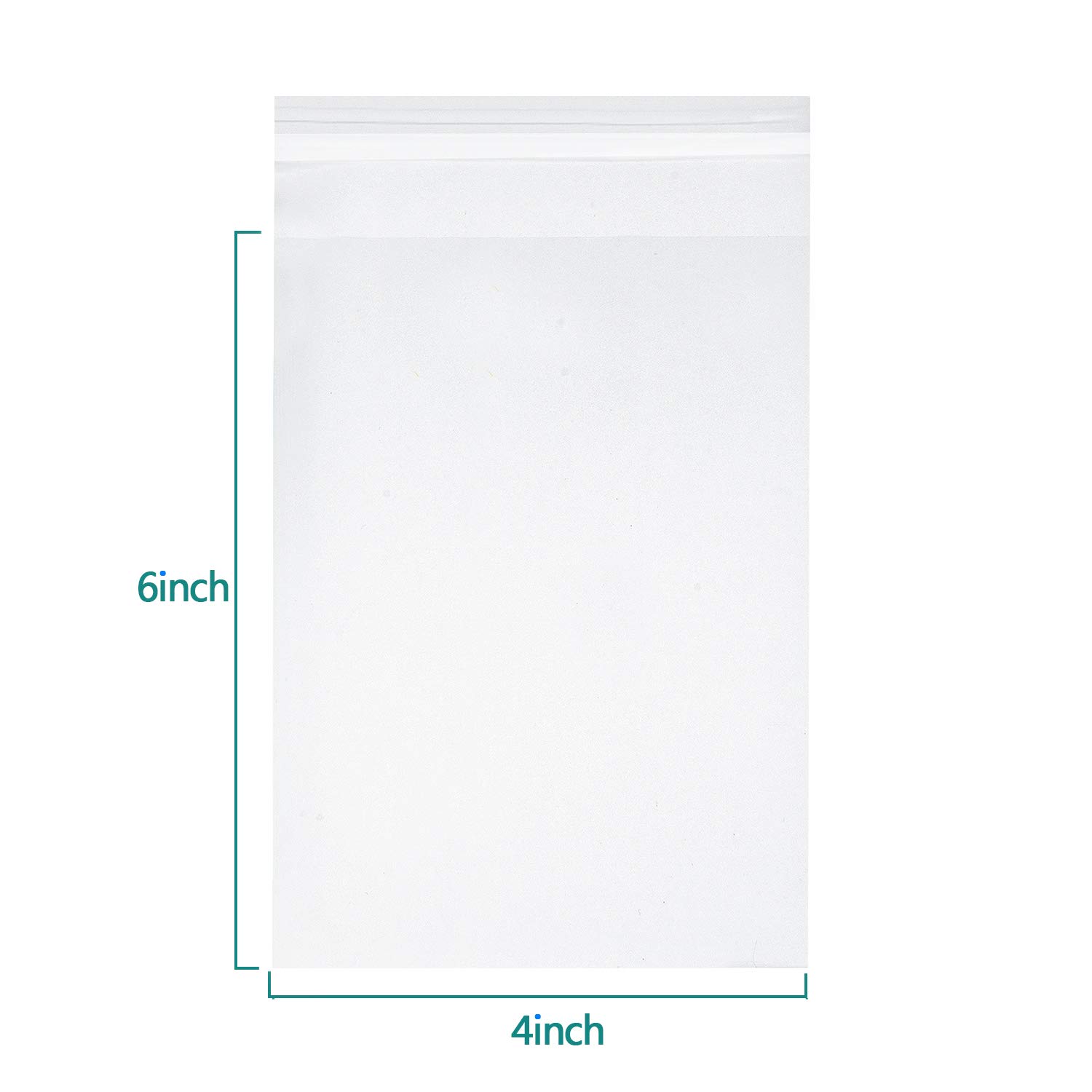 joybest 1000 Pcs - 4 x 6 Inch Clear Cello Cellophane Bags Self Sealing- 3.14 Mils Thick Cello Plastic Bag Fits 4 X 6 Prints, Photos, Cards & Envelopes