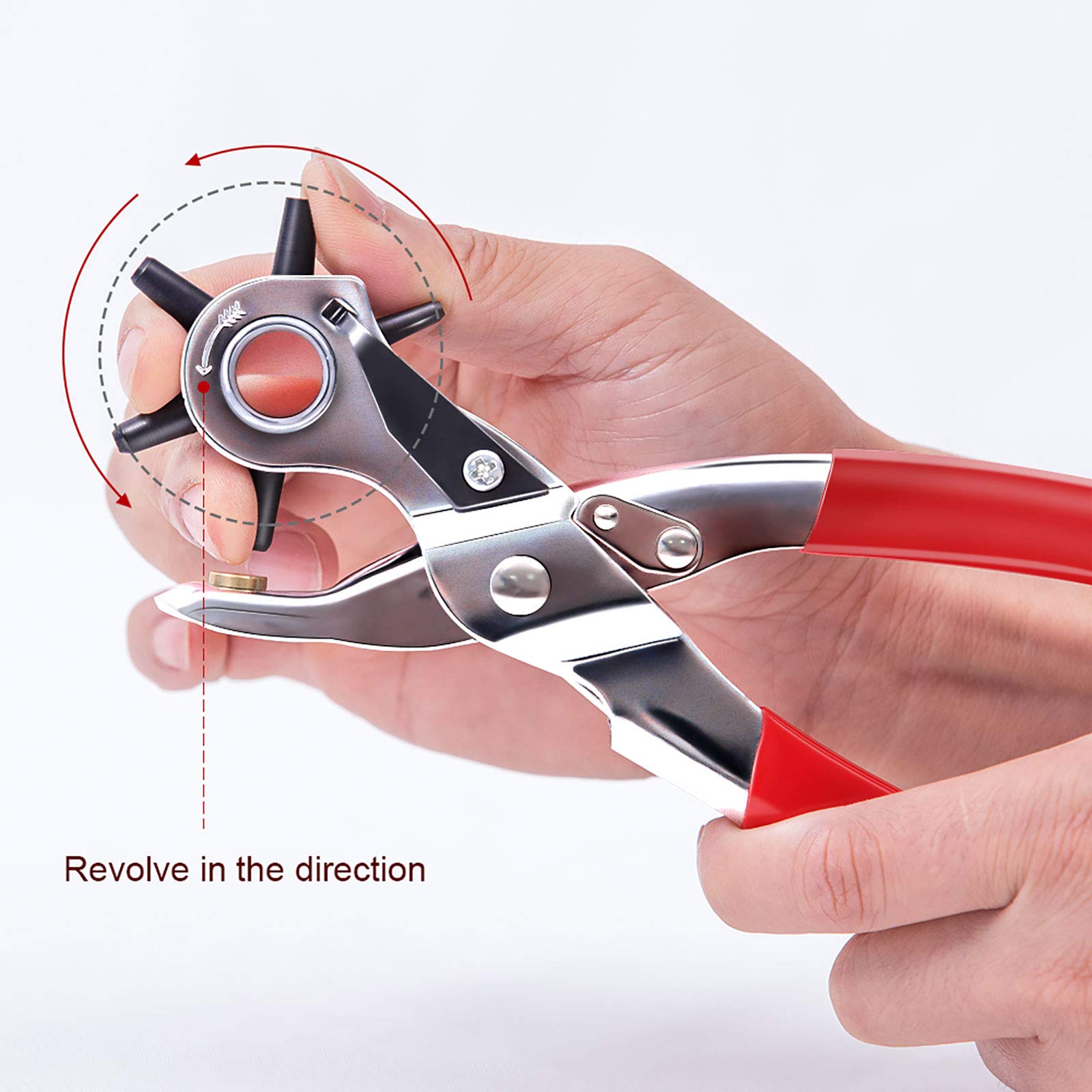 Hole Punch, NEU MASTER Heavy Duty Leather Hole Puncher for Belts, Watch Bands, Straps, Dog Collars, Saddles, Shoes, Fabric, DIY Home or Craft Projects