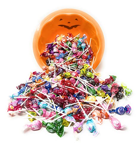 Charms and Tootsie Mini Pops 36 Flavor Mix Lollipop Suckers 3 Lbs Assorted Variety Bulk Value Pack 200+ Count In Resealable Stand Up Bag (48 Oz)