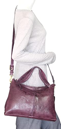 Flower Satchel (Cabernet)