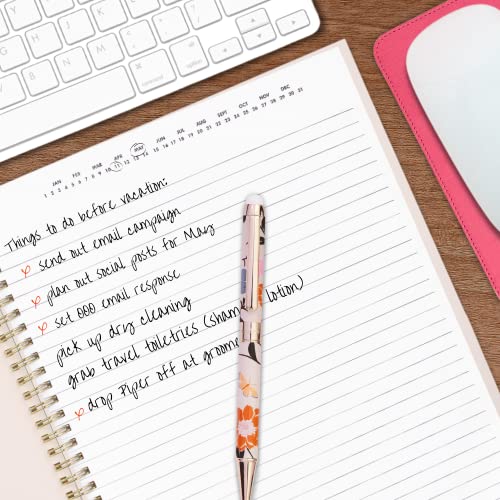 Kate Spade New York Large College Ruled Notebook, 11" x 9.5" Spiral Notebook with 160 Pages, Gold Dot with Script