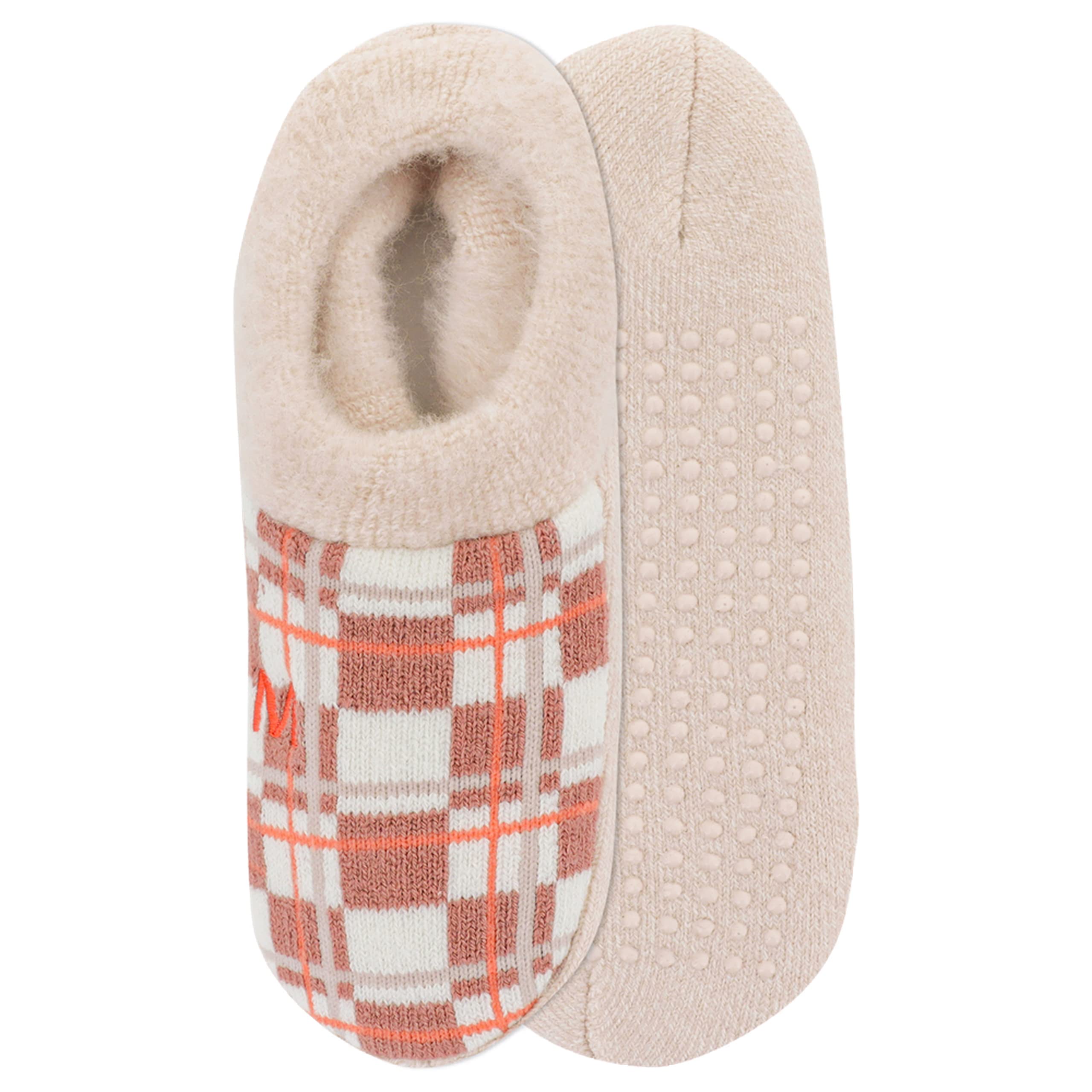 Merrell Adult's Cozy Gripper Low Cut Slipper Socks-Unisex Soft Brushed Inner Layer and Full Cushion, Petal Pink, S/M (Men's 5-8.5 / Women's 5-9.5)