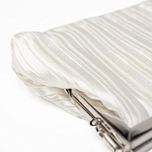 RISNREN Women Small Satin Evening Bags Clutch Purses Bag for Wedding Party Formal Dressy Handbag