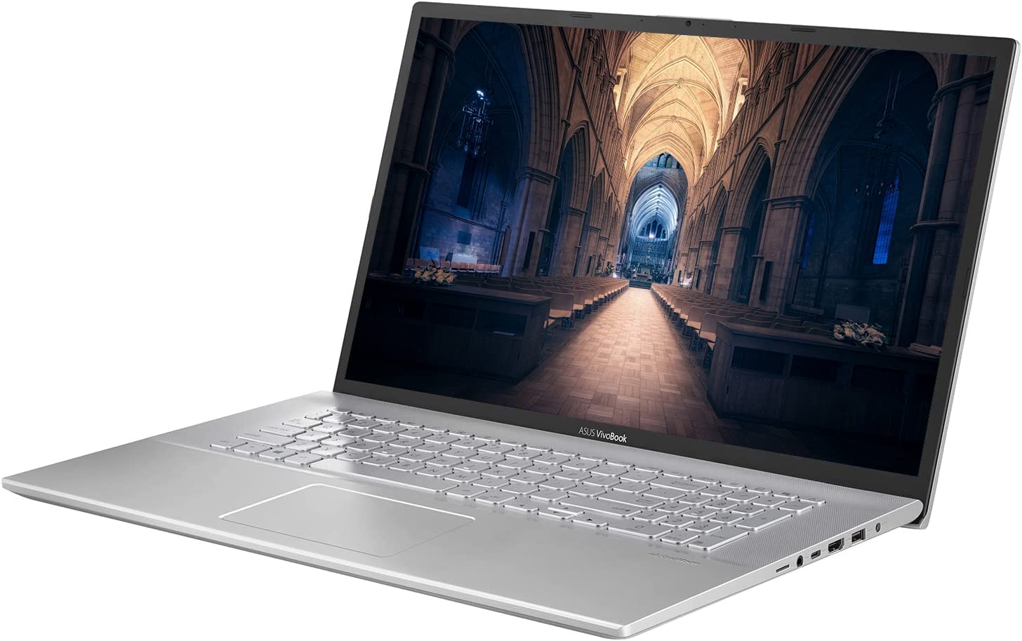 ASUS Vivobook Laptop, 17.3" HD+ (1600x900) Display, Intel Core i5-1035G1 Processor, 20GB RAM, 1TB PCIe SSD, Webcam, HDMI, SD Card Reader, Wi-Fi, Windows 11 Home, Silver