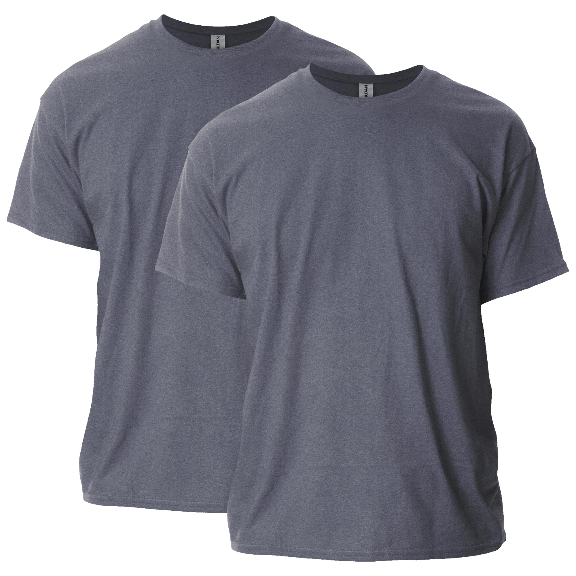 Gildan Adult Ultra Cotton T-Shirt, Style G2000, Multipack, Dark Heather (2-Pack), X-Large