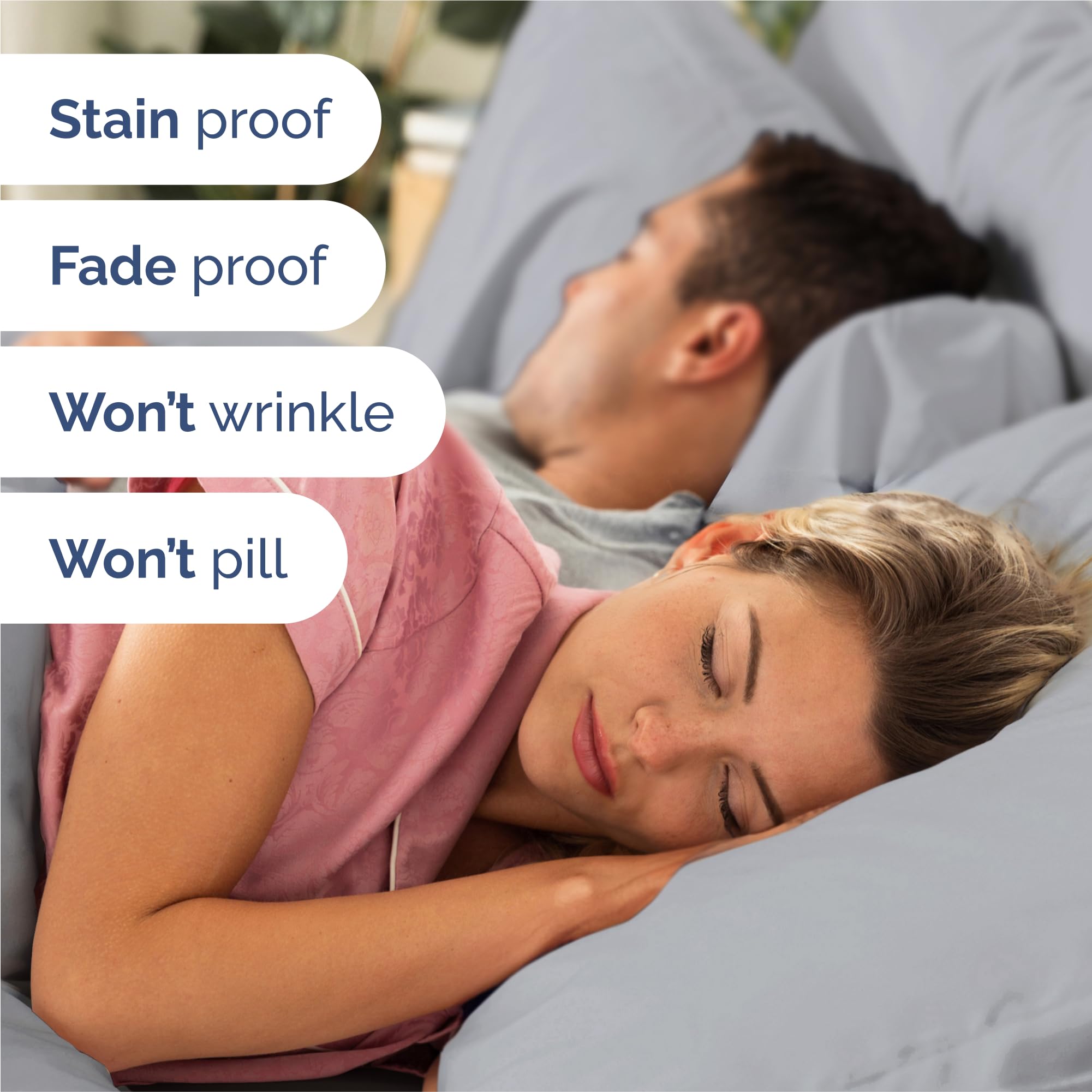 King 6 Piece Sheet Set - Comfy, Breathable & Cooling - Hotel Luxury Bedding for Women, Men, Kids & Teens - 1 Flat & 1 Fitted Sheet & 4 Pillowcases w/ Deep Pockets - Soft and Wrinkle Free - Steel Blue