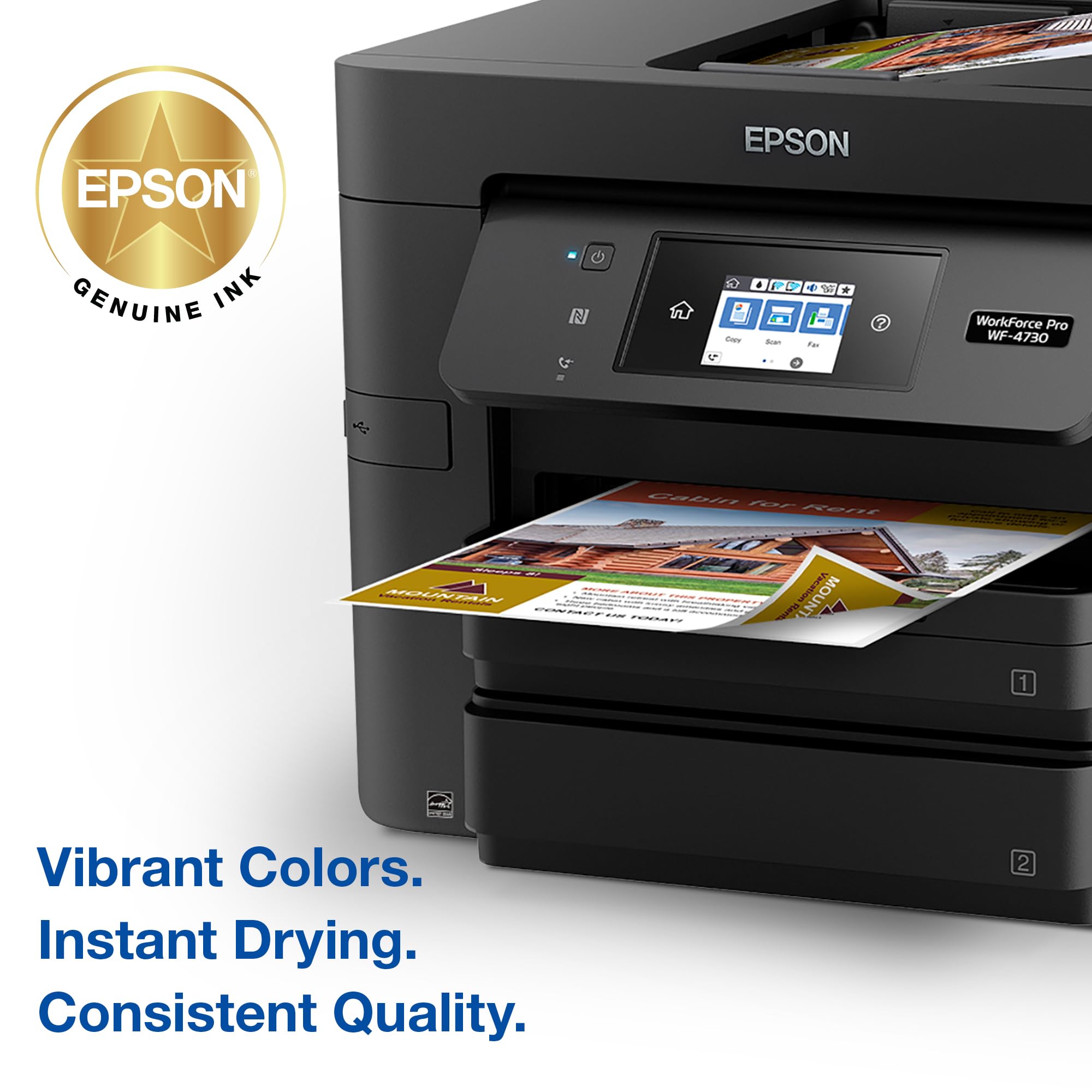 EPSON T802 DURABrite Ultra -Ink Standard Capacity Yellow -Cartridge (T802420-S) for select Epson WorkForce Pro Printers