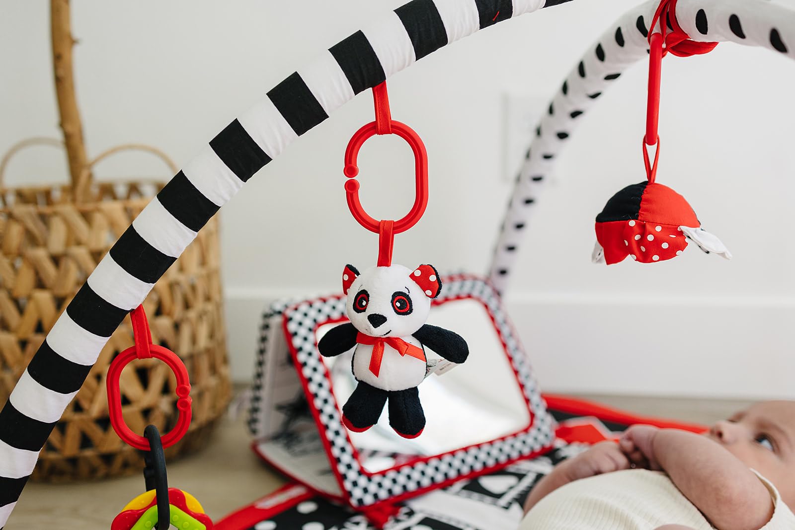 Black, White & Red Activity 3D Playmat & Gym