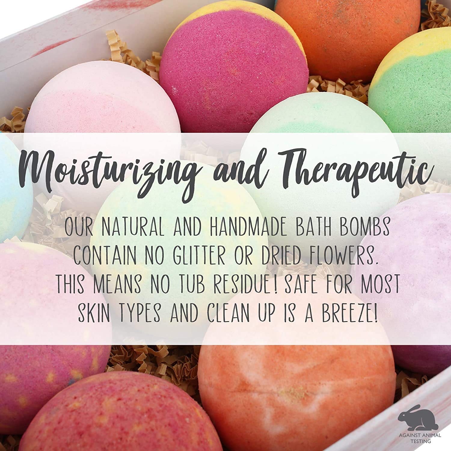 LotFancy Bath Bombs for Women, 12PCS Natural Bath Bombs Gift Set, Fizzy Spa Handmade Bubble Bath Bombs Bulk for Girls Kids Men, Rich in Essential Oil, Shea Butter, Christmas Valentines Gift