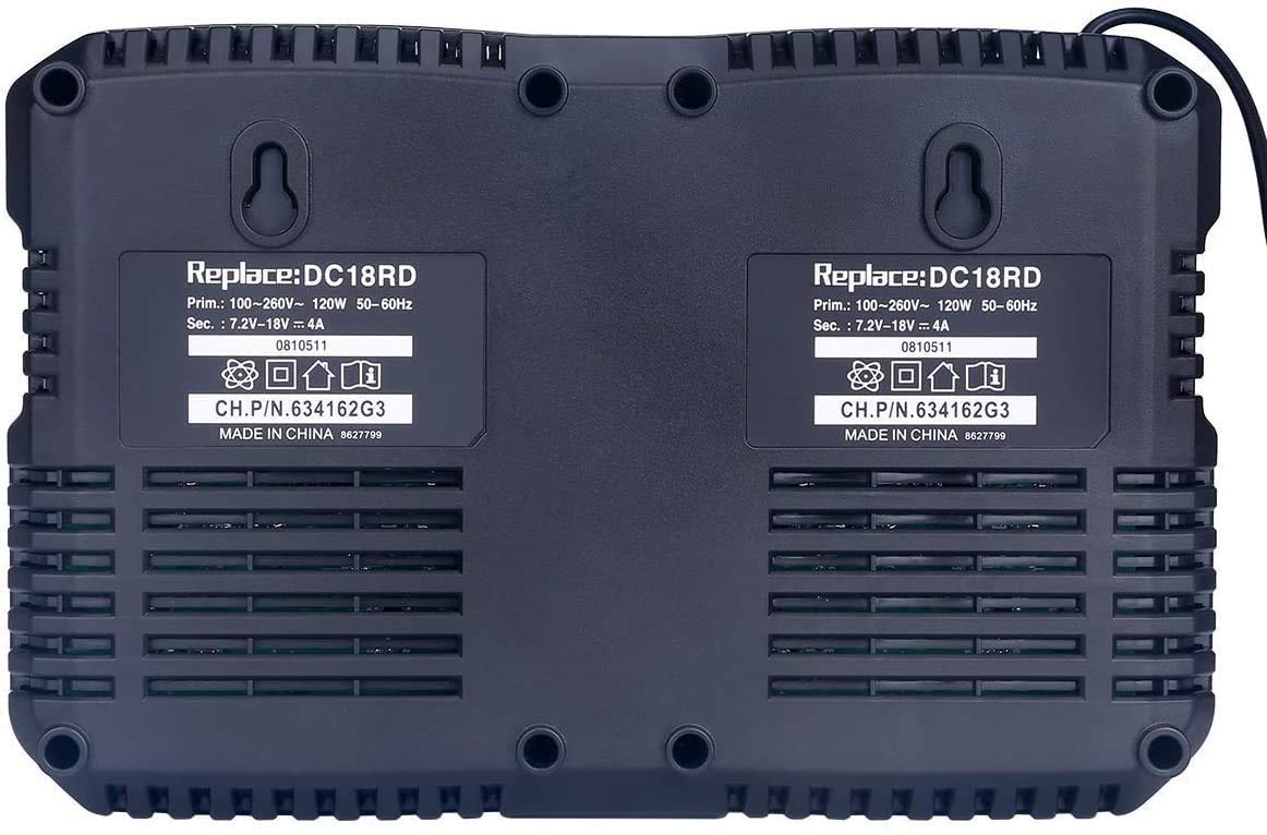 Replacement Lithium Ion Battery Charger for Makita DC18RD BL1830 BL1840 BL1860 BL1815 BL1430 BL1450 BL1440 BL1850 Makita 14.4V 18V LXT Battery Charger