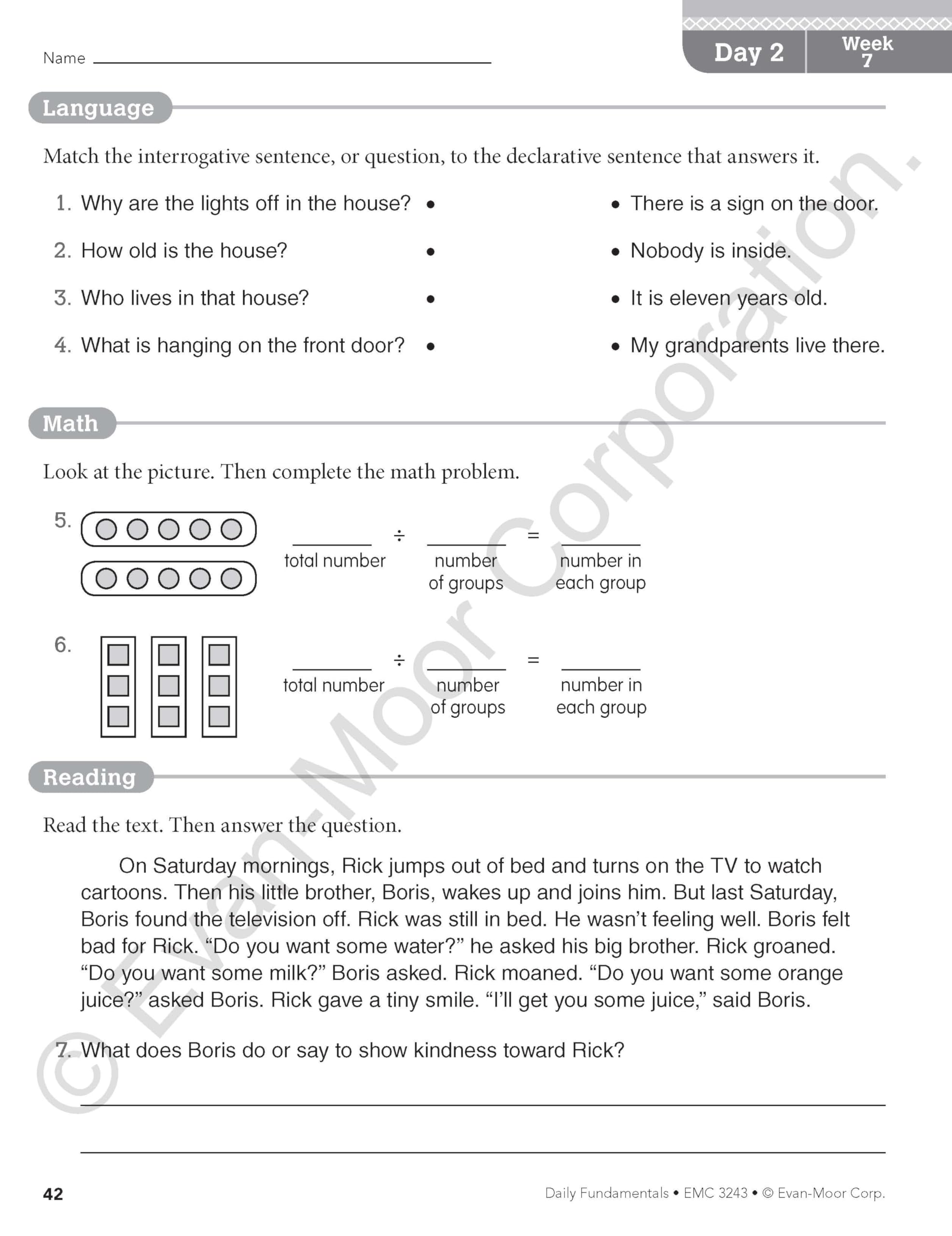Evan-Moor Daily Fundamentals, Grade 3