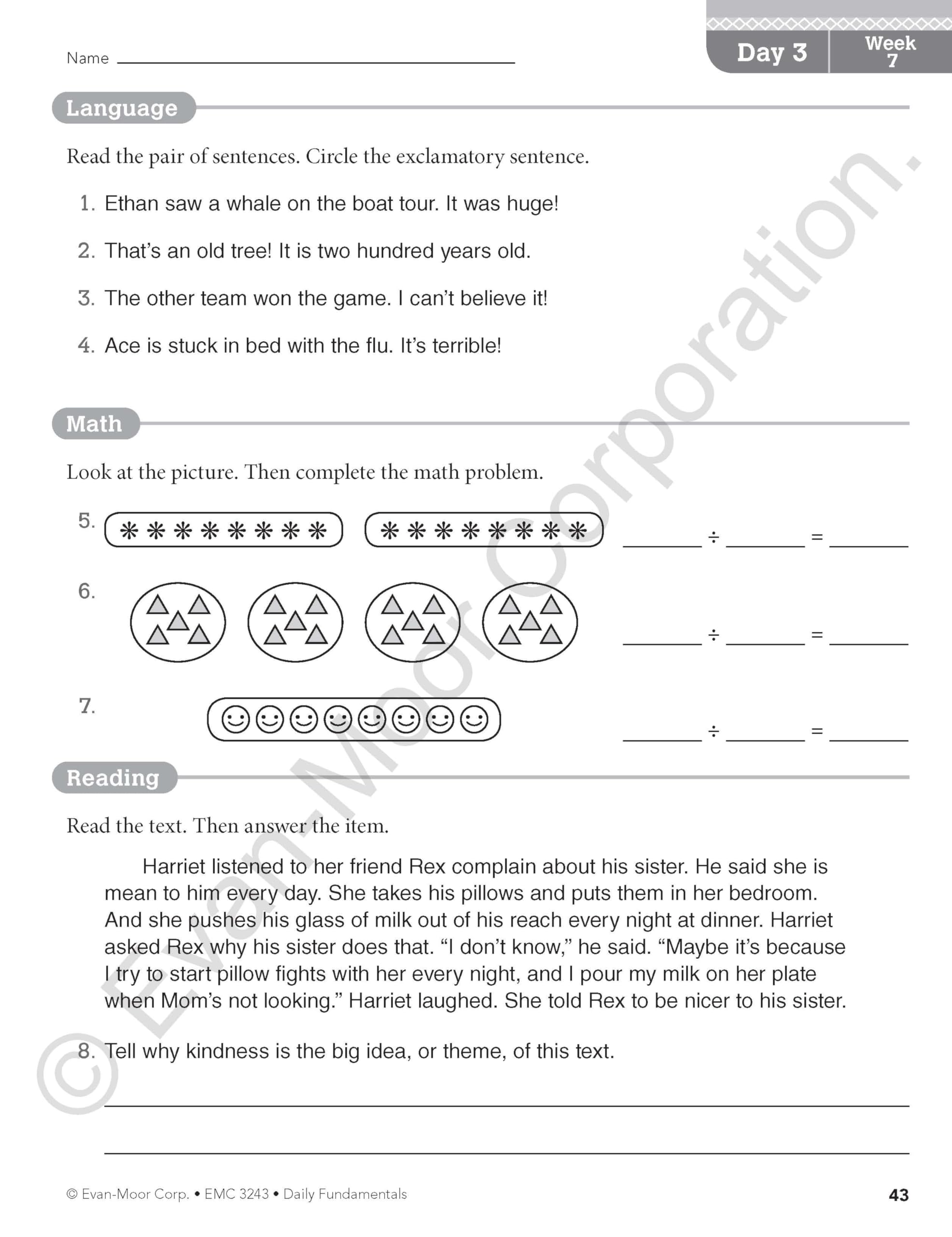 Evan-Moor Daily Fundamentals, Grade 3