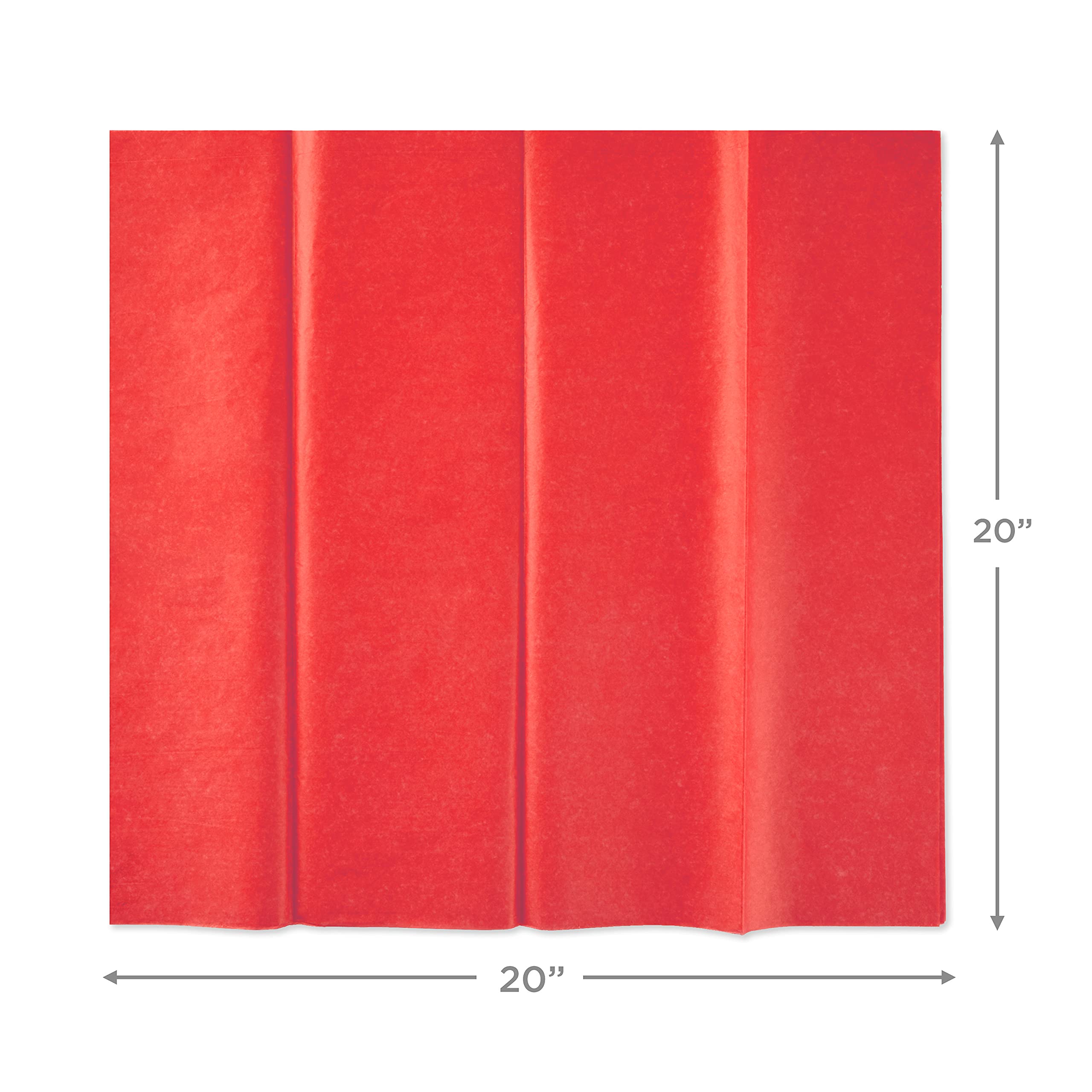 Hallmark Tissue Paper for Gift Wrapping, 100 Sheets (Red and Green) for Gift Bags, Christmas Presents, Holiday Crafts and More