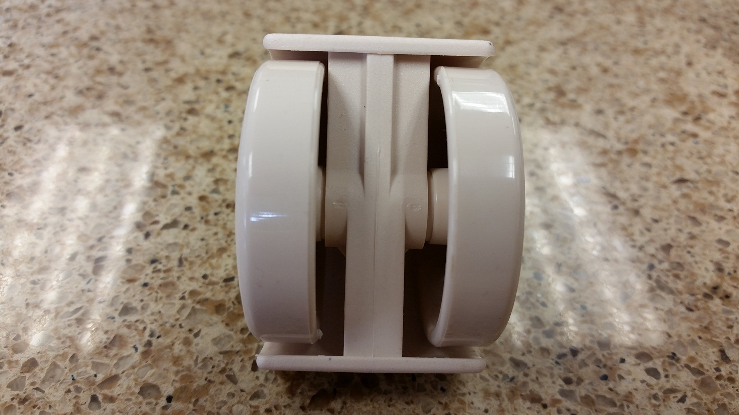 SET OF 4 ALMOND CHROMCRAFT CASTERS
