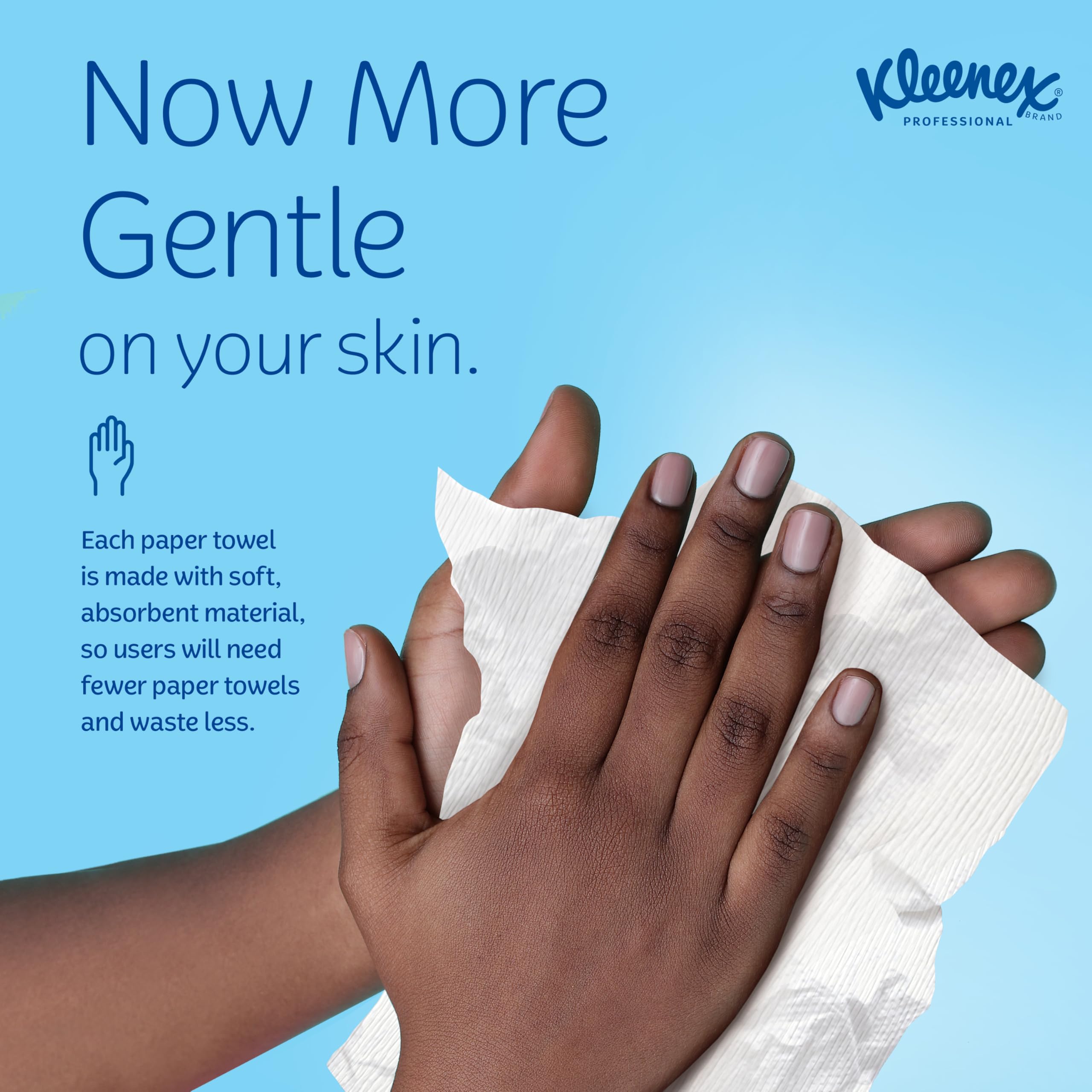 Kleenex Multifold Paper Towels (01890), White, 16 Packs / Case, 150 Tri Fold Paper Towels / Pack, 2,400 Towels / Case