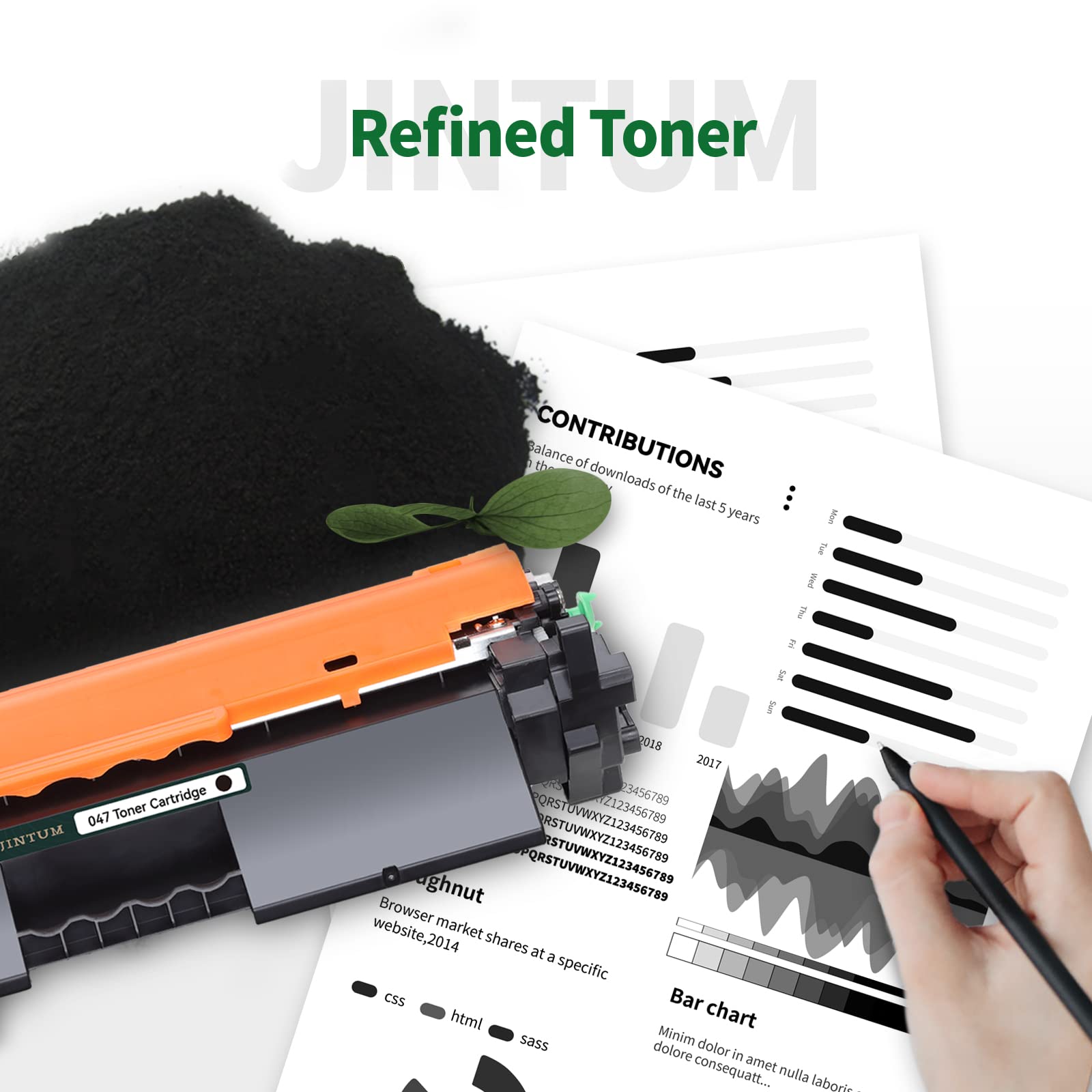047 Compatible Toner Cartridge Replacement for Canon 047 Toner Cartridge for ImageCLASS LBP113W MF113W MF110/LBP110 Series, i-SENSYS LBP113W MF113W MF110/LBP110 Series Printer (Black, 2Pack)