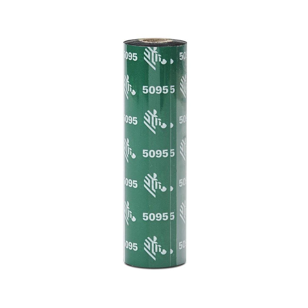 ZEBRA 05095GS11007 Thermal Transfer Resin Ribbon (4.33" x 244') 5095 High Performance, 12 Rolls