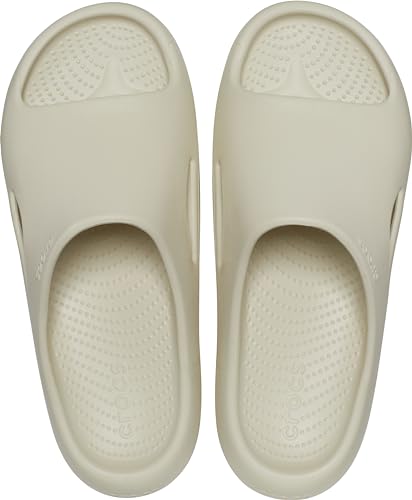 Crocs Unisex Mellow Slides Sandal, Bone, Numeric_12 US Men