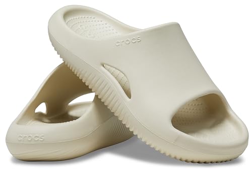 Crocs Unisex Mellow Slides Sandal, Bone, Numeric_12 US Men