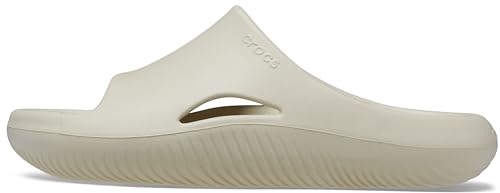 Crocs Unisex Mellow Slides Sandal, Bone, Numeric_12 US Men