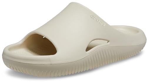 Crocs Unisex Mellow Slides Sandal, Bone, Numeric_12 US Men