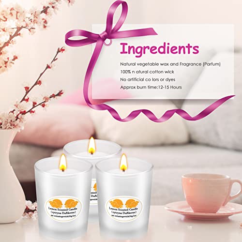 Scented Candles Gift Set with 8 Fragrances Candle Gift Set Candles for Home Scented Scented Candles Aromatherapy in Glass Jar Soy Wax for Mother's Day Gift Gift for Her Gift for Mom